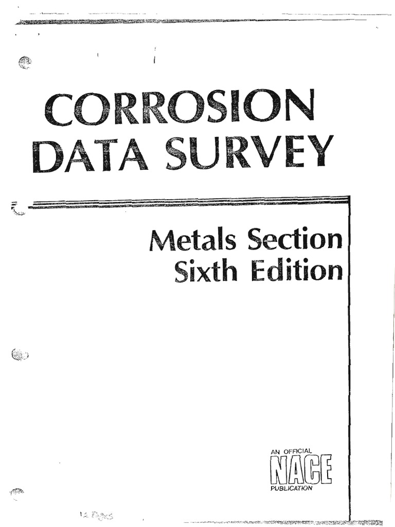 Corrosion Data Survey | PDF