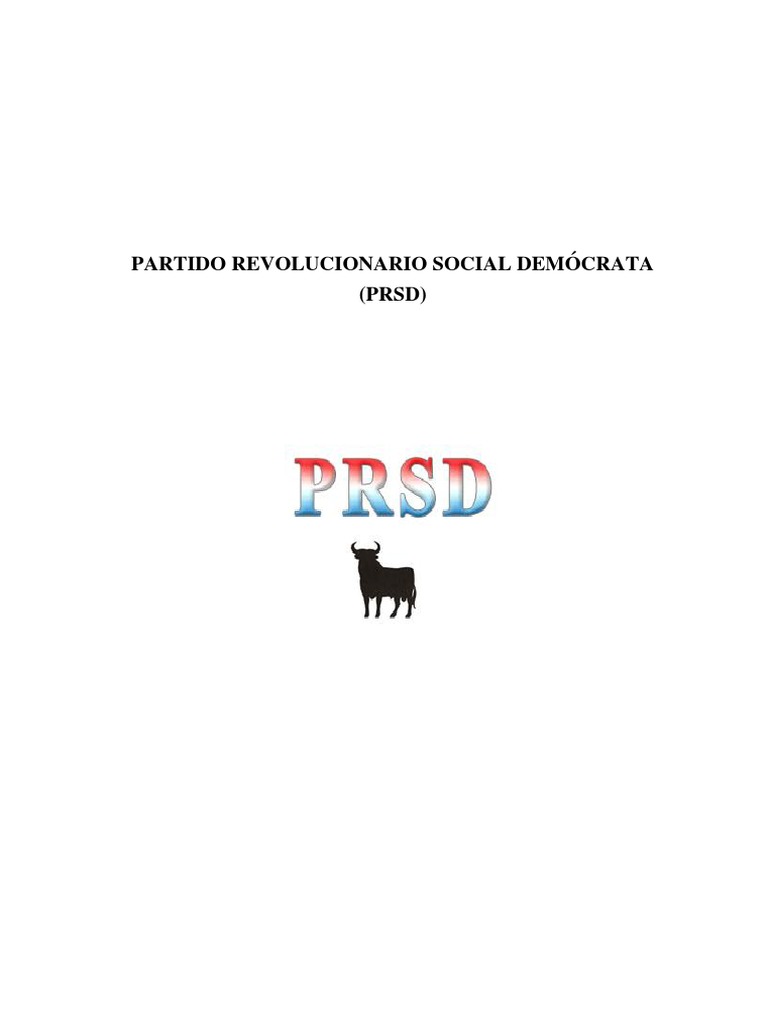 Estatutos del PRSD: Principios y Organización | PDF | Democracia ...