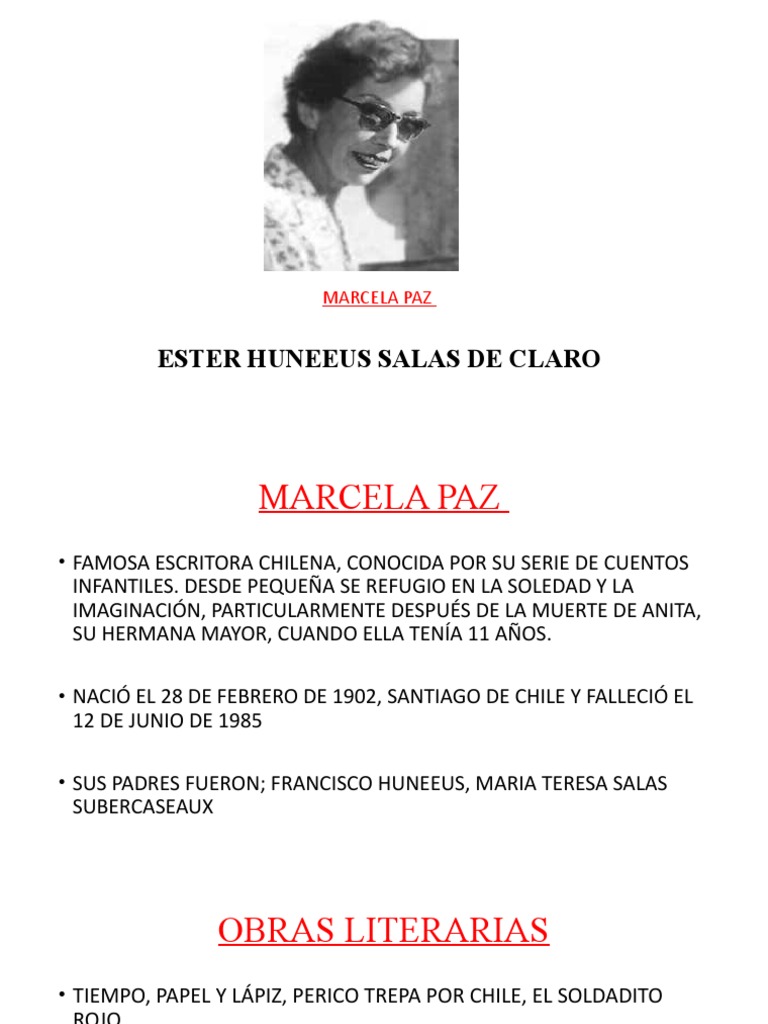 Marcela Paz Power Point | PDF | Clásicos