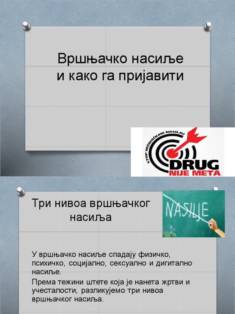 Nasilje Prezentacija - Za Roditelje | PDF