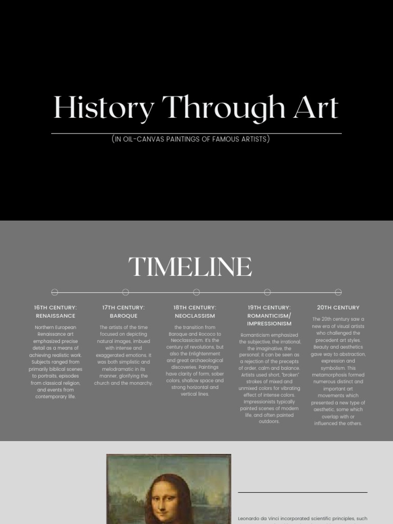 History Through Art | PDF | Impressionism | Realism (Arts)
