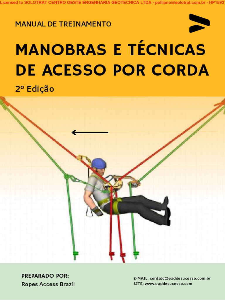 Manobras e Técnicas de Acesso Por Corda 2 | PDF | Resgate | Engenharia