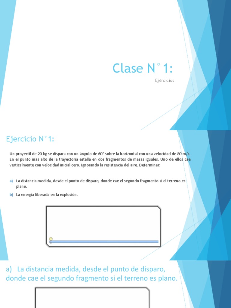 Clase 01 - Ejercicios Resueltos | PDF | Movimiento (física) | Mecánica