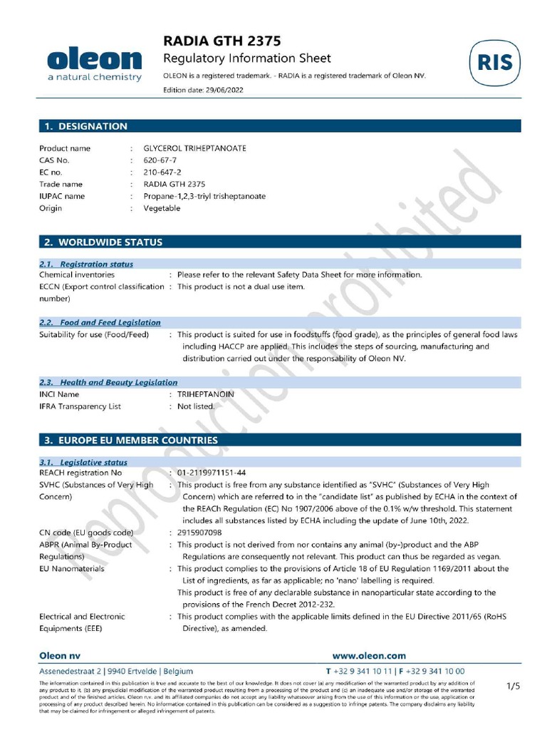 RIS_OLNU_2375_RADIA GTH 2375 | PDF