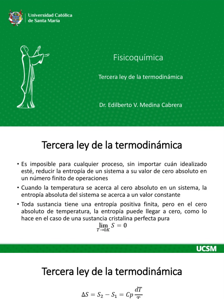 Clase 6. Segunda Fase. Fisicoquímica UCSM | PDF | Energía libre de Gibbs | Fase (materia)