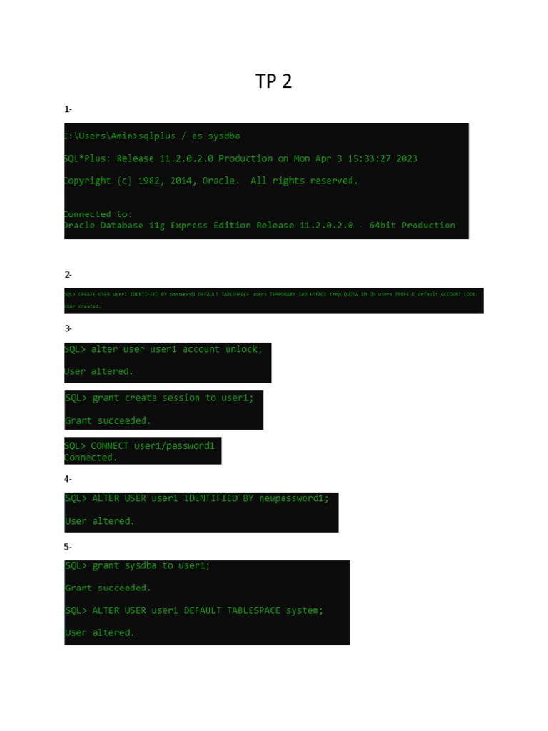 TP 2 | PDF | Bases de données | Informatique