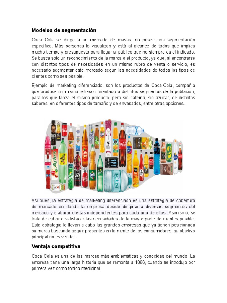 Modelos de Segmentación | PDF | Coca Cola | Marca