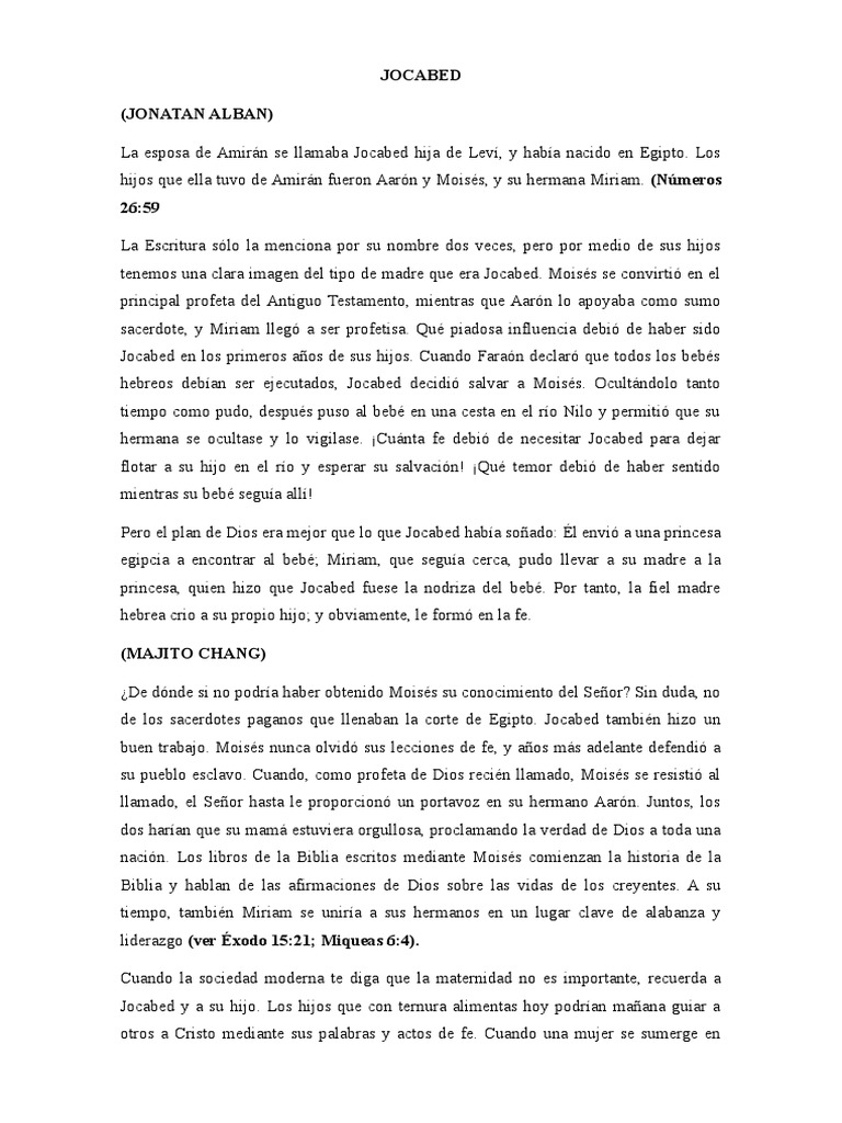 JOCABED | PDF | Moisés | Aaron
