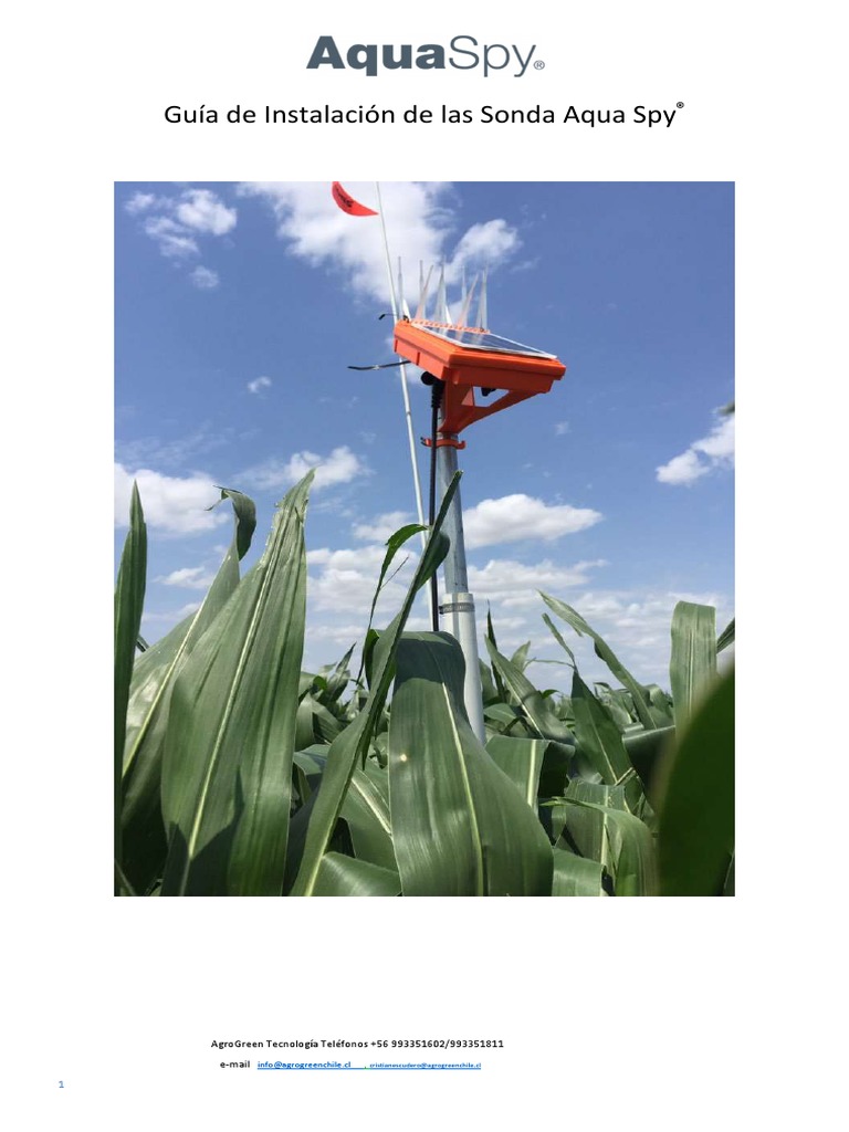 Guia de Instrucciones 2021 AquaSpy Instalacion | PDF | Tecnología