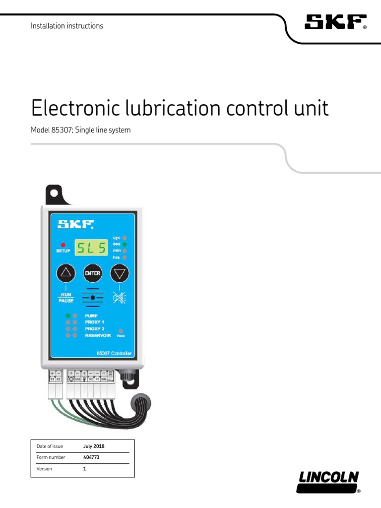 Electronic Lubrication Control Unit Model 85307, Single Line System ...