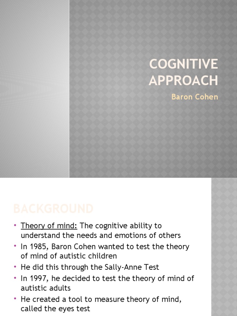 Baron Cohen Summary | Download Free PDF | Theory Of Mind | Validity ...