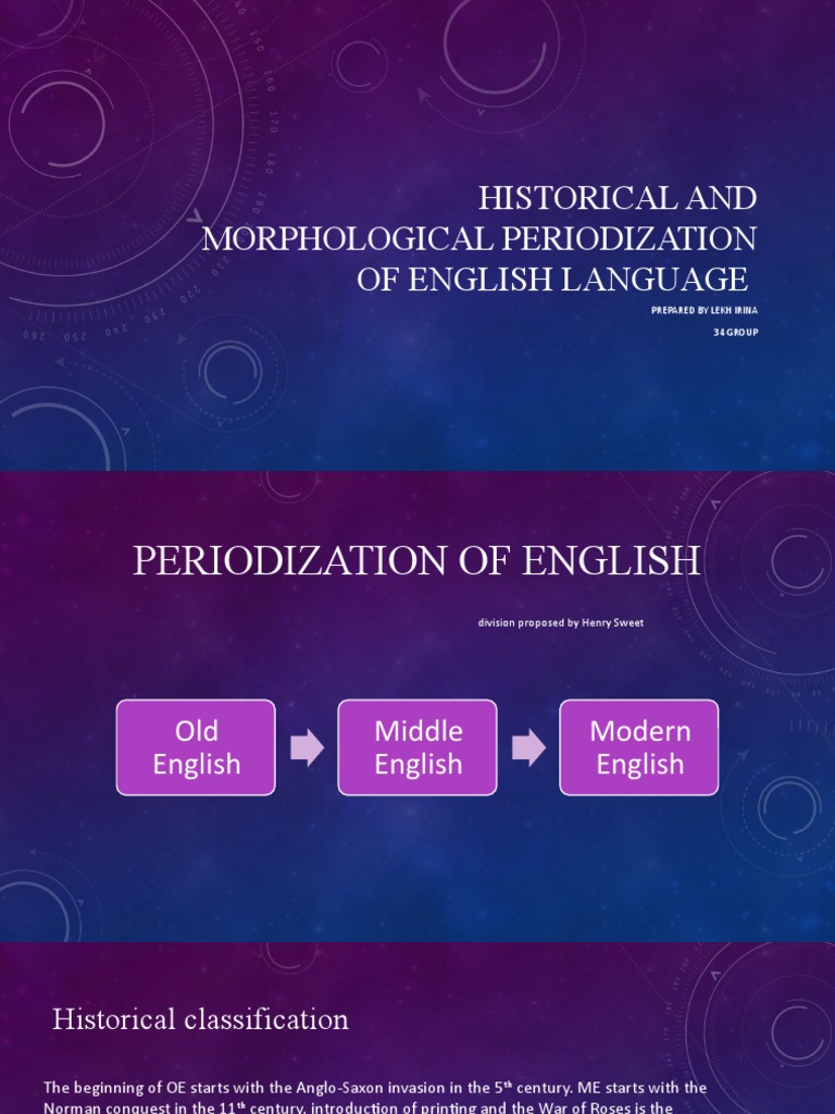 Periodization of English | PDF