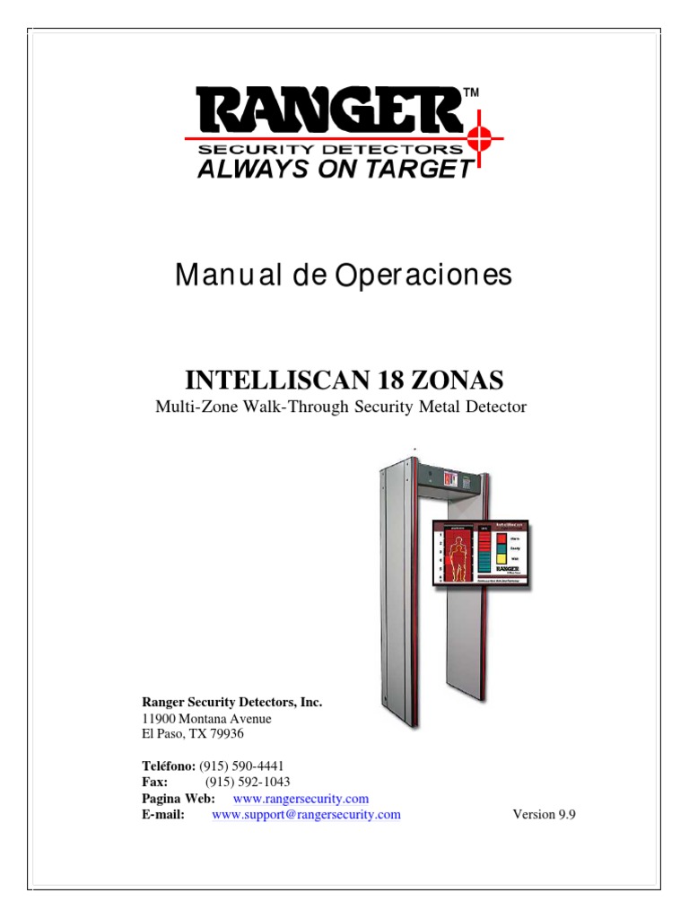 Manual Intelliscan 18 Zonas: Operación y Mantenimiento | PDF | Diodo ...