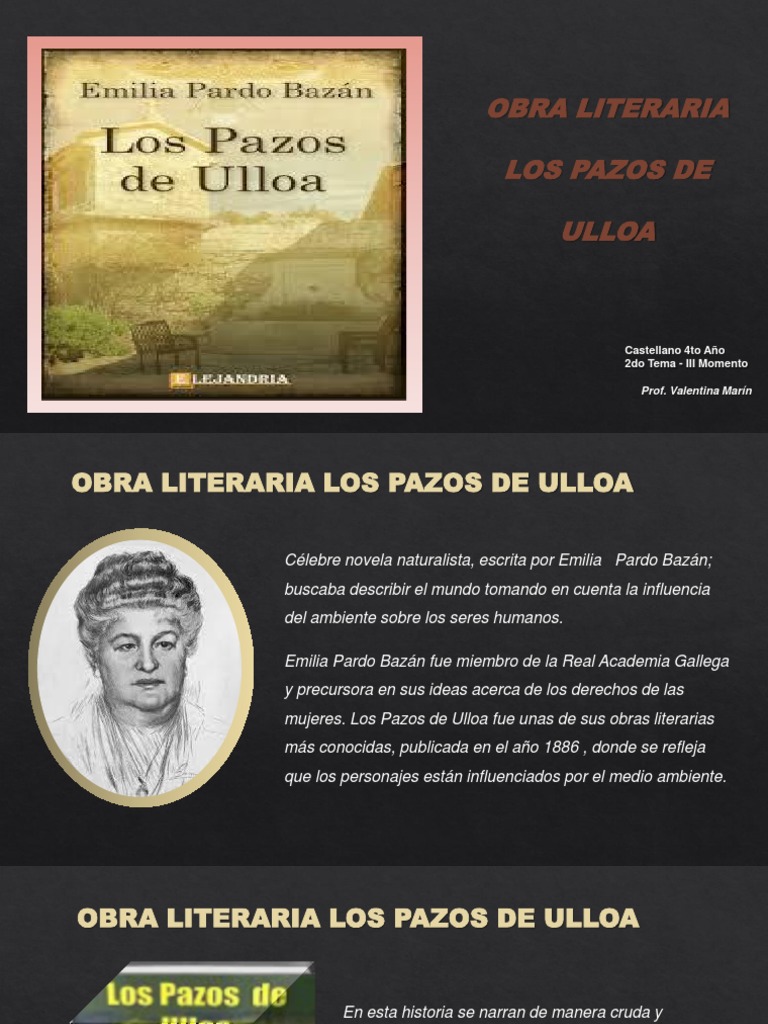 Diapositivas Los Pazos de Ulloa | PDF