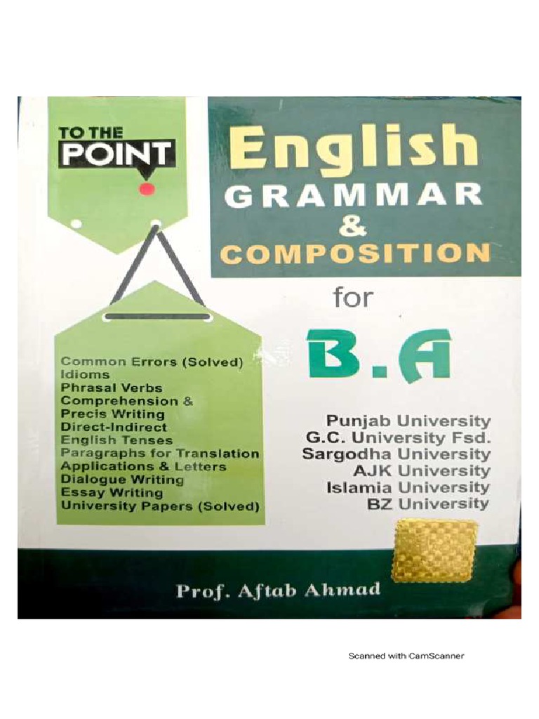 BA English Grammar & Composition by Aftab Ahmed 2020 | PDF