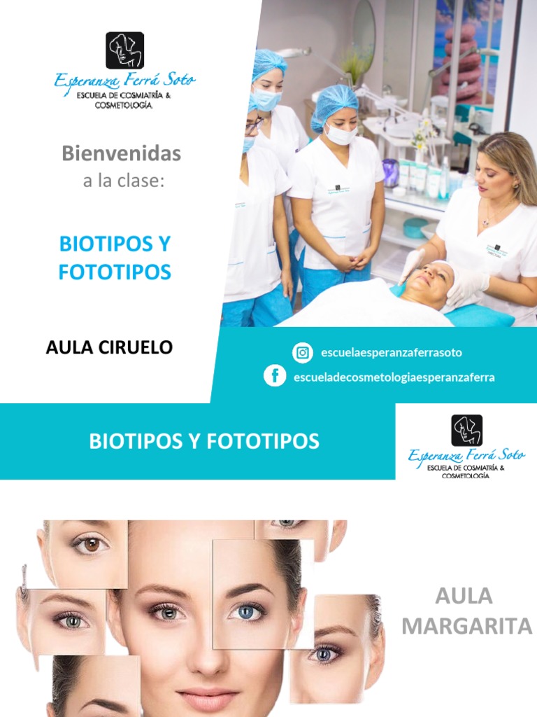 Diapositivos Biotipos Cutáneos, Fototipos | PDF | Piel | Pelo