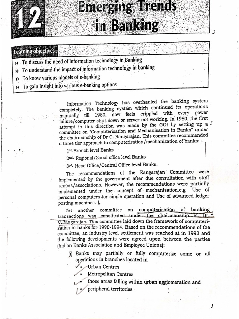 Emerging Trends in Banking | PDF