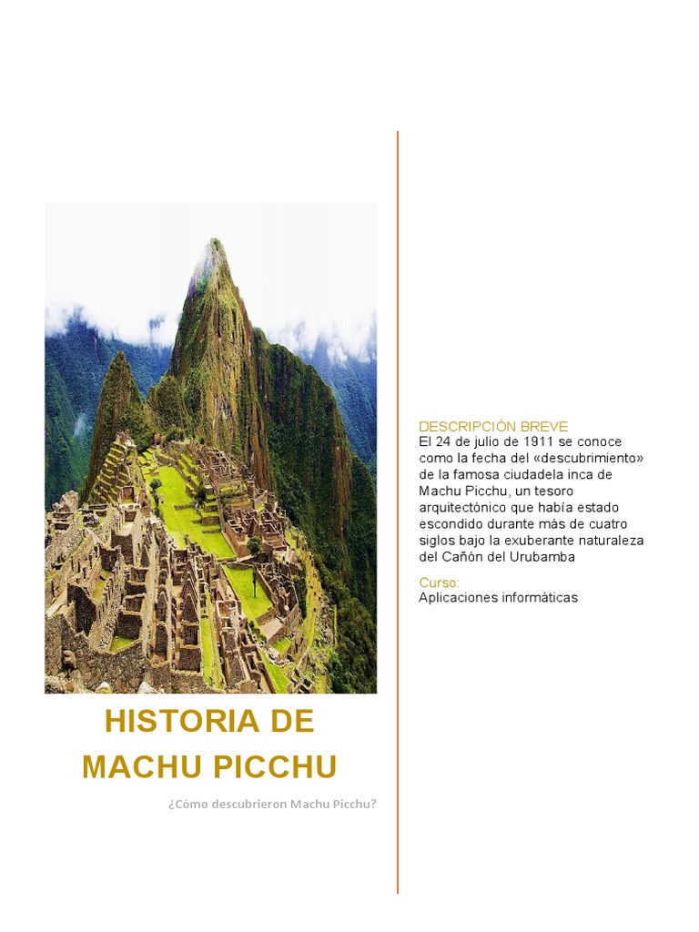Actividad Virtual MARYCIELO | PDF | Machu Picchu | Imperio Inca