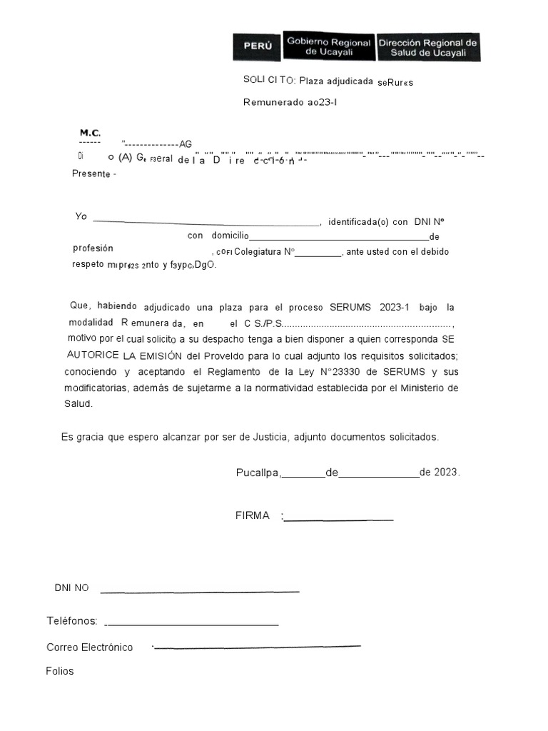 Es Gracia Que Espero Alcanzar Por Ser de Justicia, Adjunto Documentos ...