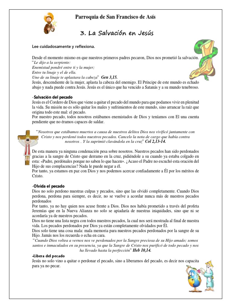 La Salvacion en Jesus | PDF | Pecado | Cristo (título)