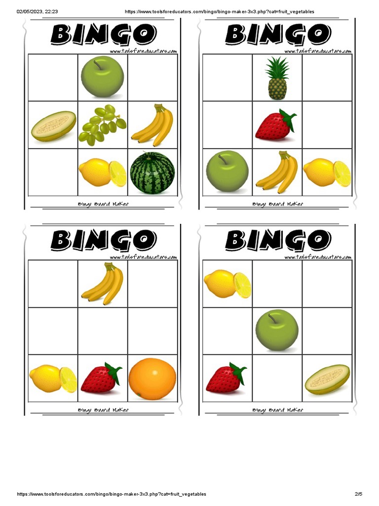 Bingo Maker 3x3 | PDF
