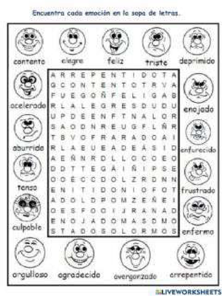 SOPA DE LETRAS | PDF