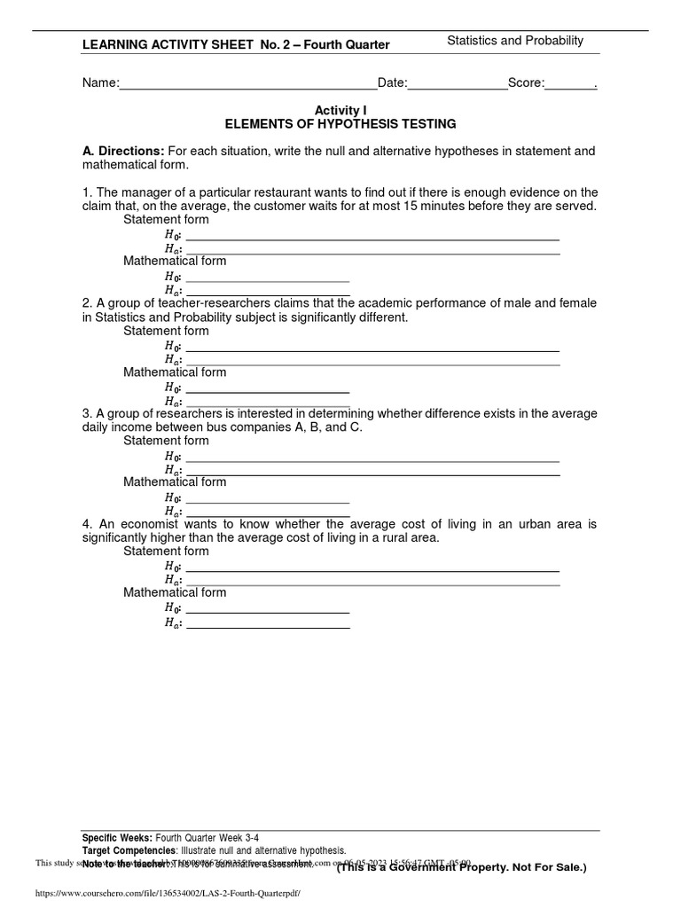 LAS 2 Fourth Quarter PDF | PDF