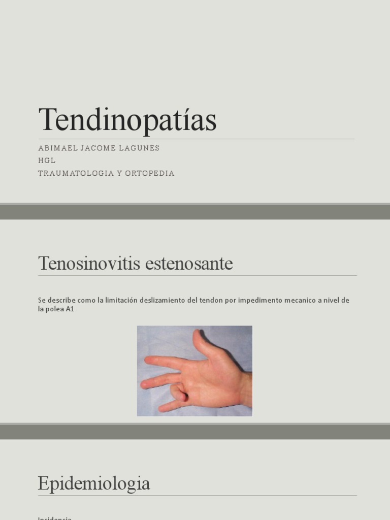 Tendinopatías | PDF | Enfermedades y trastornos | Medicina CLINICA