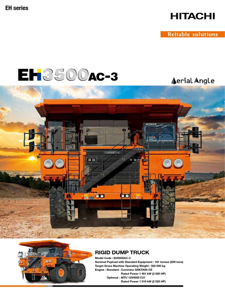 Hitachi Dump Truck EH3500AC 3 EN052R 1 | PDF | Horsepower | Electric Motor