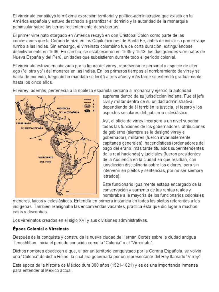 El Virreinato | PDF | Nueva españa | España