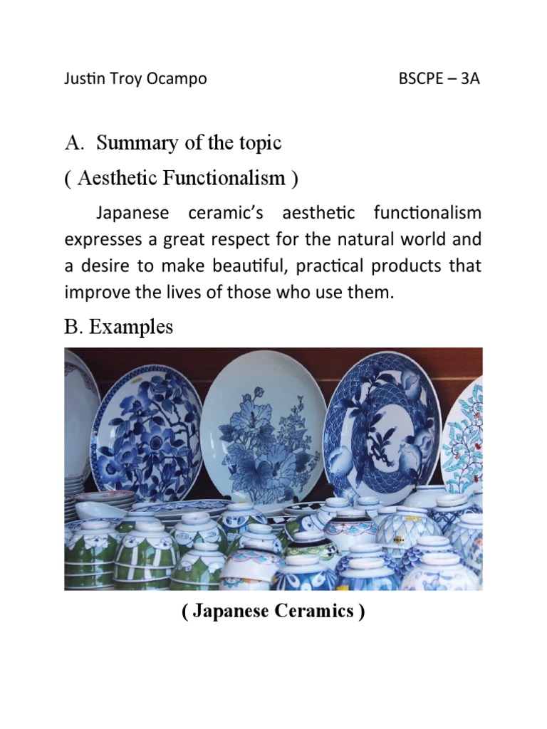 Japanese Ceramics: Aesthetic Functionalism | PDF