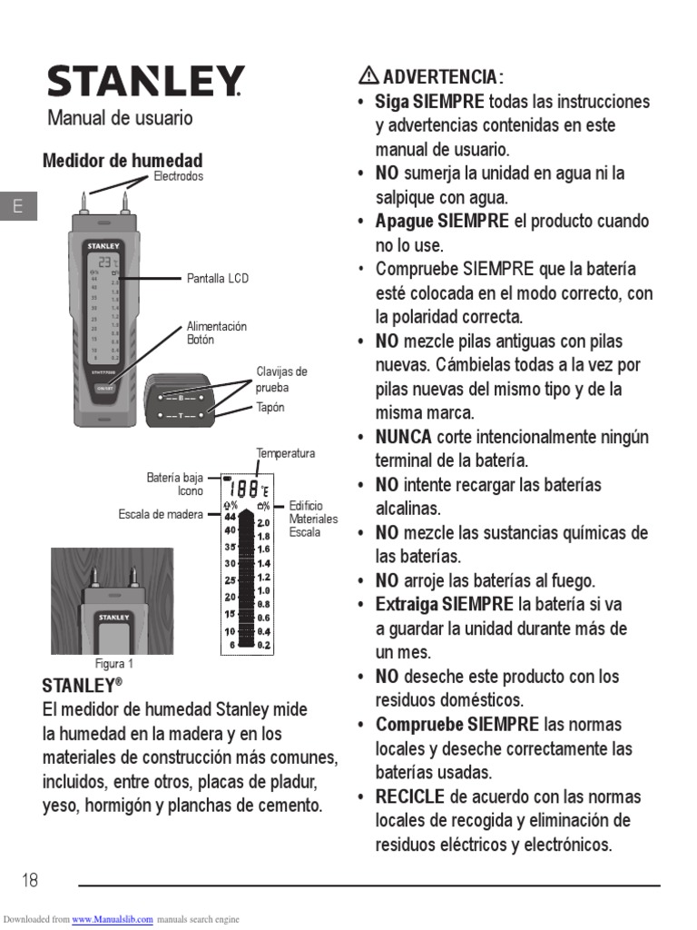 Ficha Tecnica de Medidor de HUMEDAD | PDF