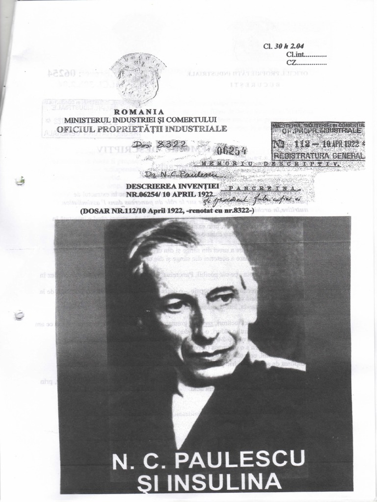 Brevet N. C. Paulescu (1922) | PDF