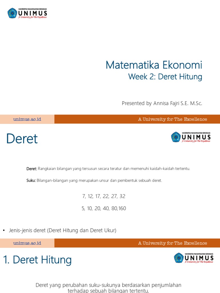 P.3 PPT Deret Hitung | PDF