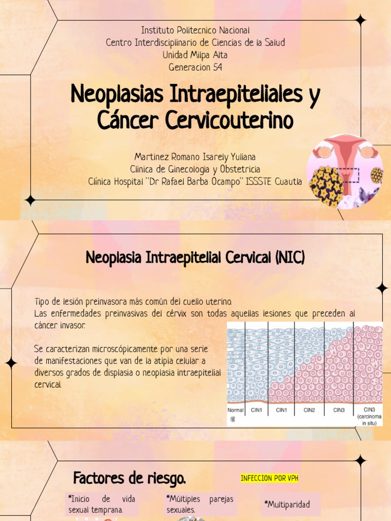Neoplasias Intraepiteliales y Cancer Cervicouterino | PDF | Cáncer de cuello uterino | Neoplasias