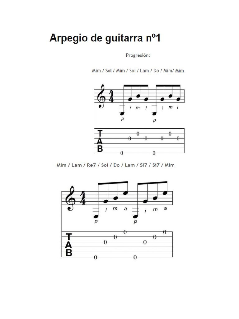 Arpegios | PDF