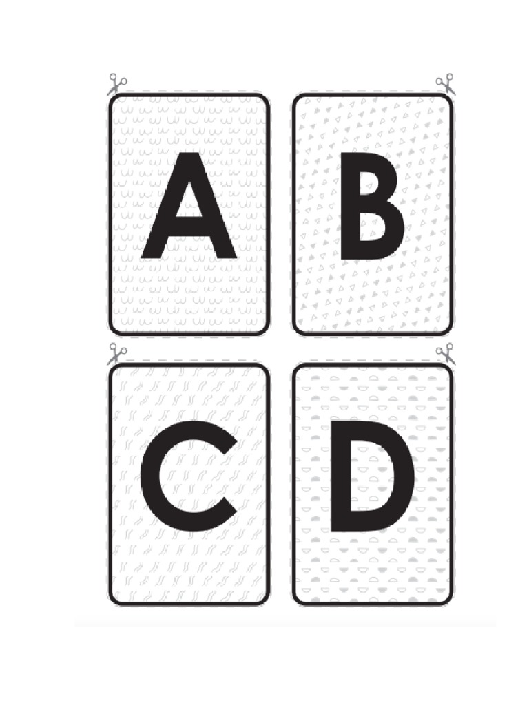 Tarjetas Abcd | PDF