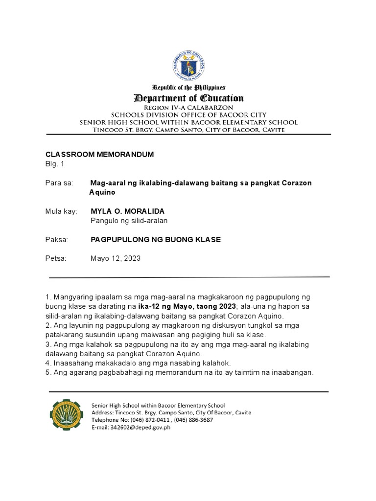 FPL Memorandum 1 | PDF