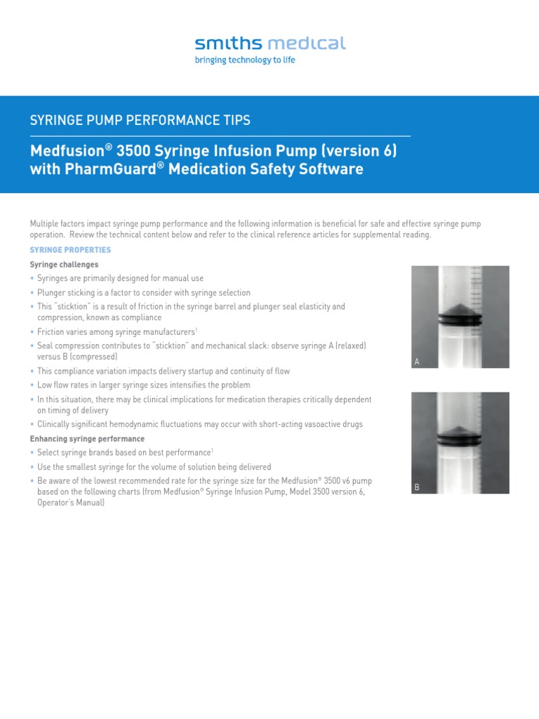 Medfusion 3500 Brochure | PDF | Intravenous Therapy | Syringe