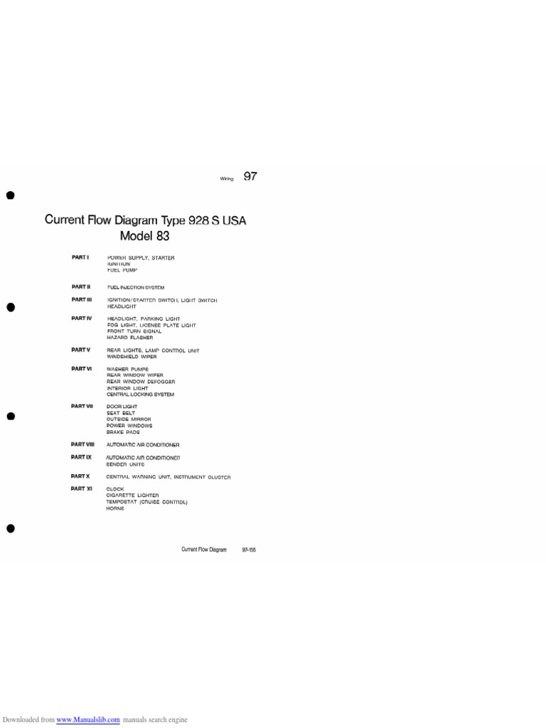 928 Usa 1983 Current Flow Diagram | PDF | Automotive Technologies ...
