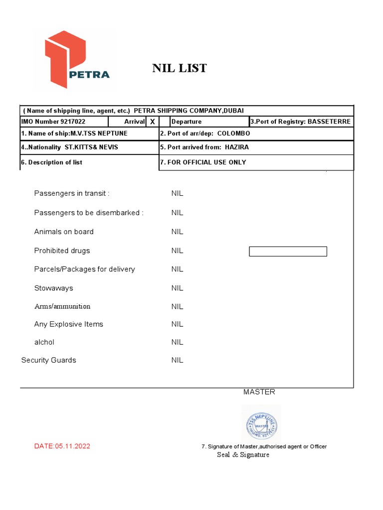 nil-list-pdf