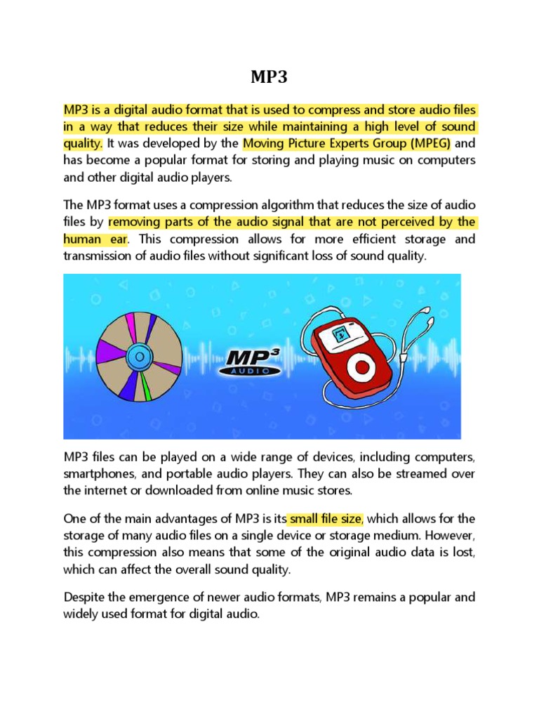 Lecture 10 mp3 | PDF | Data Compression | Mp3