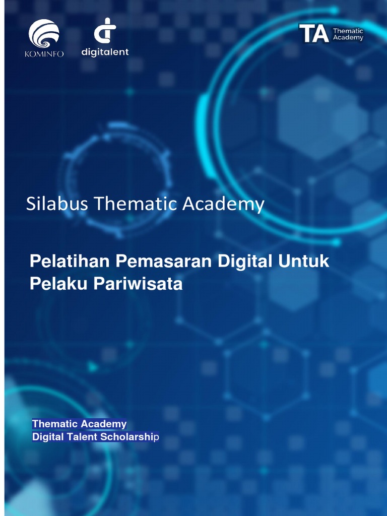 Silabus Pelatihan Pemasaran Digital Untuk Sektor Pariwisata | PDF