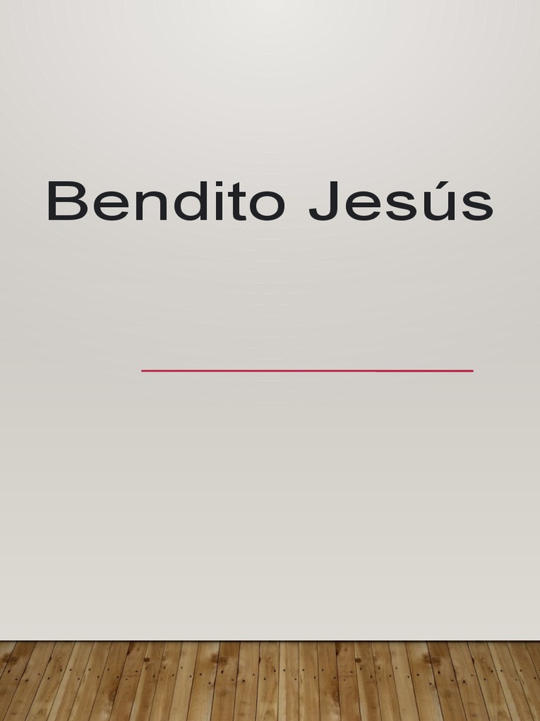 Bendito Jesus | PDF | Salvación | Jesús
