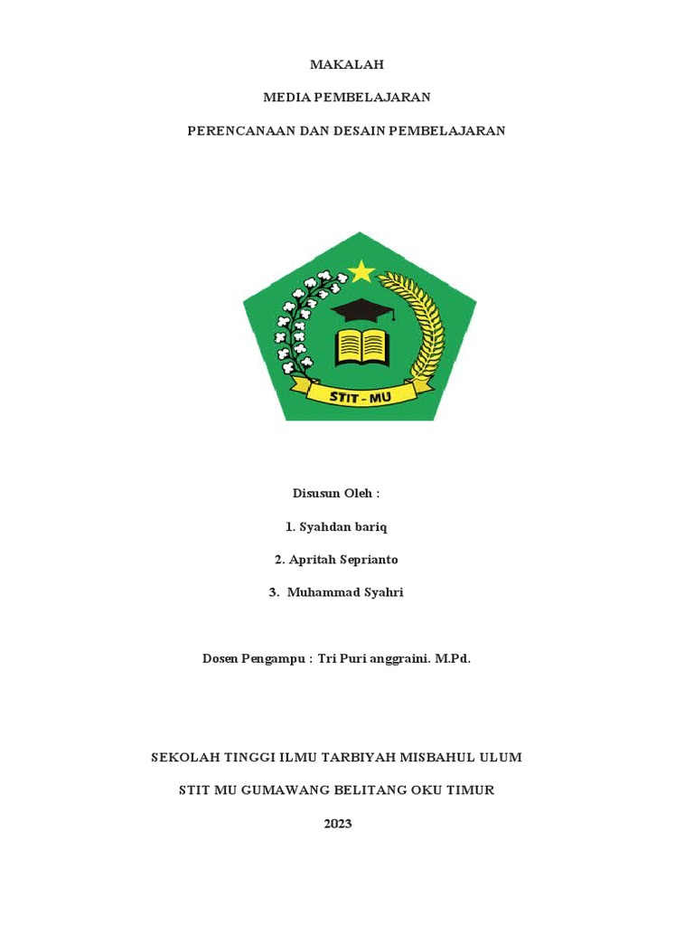 Makalah Perencanaan Dan Desain Pembelajaran | PDF