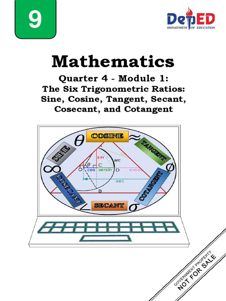 Math9 Q4 Module 1 Pdf Trigonometric Functions Trigonometry