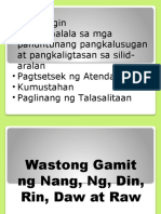 Wastong Gamit NG Nang NG at Nang | PDF