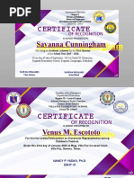 Honesty Award Certificate | PDF