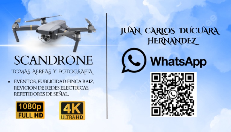 Tarjeta de Presentación de DRONE | PDF