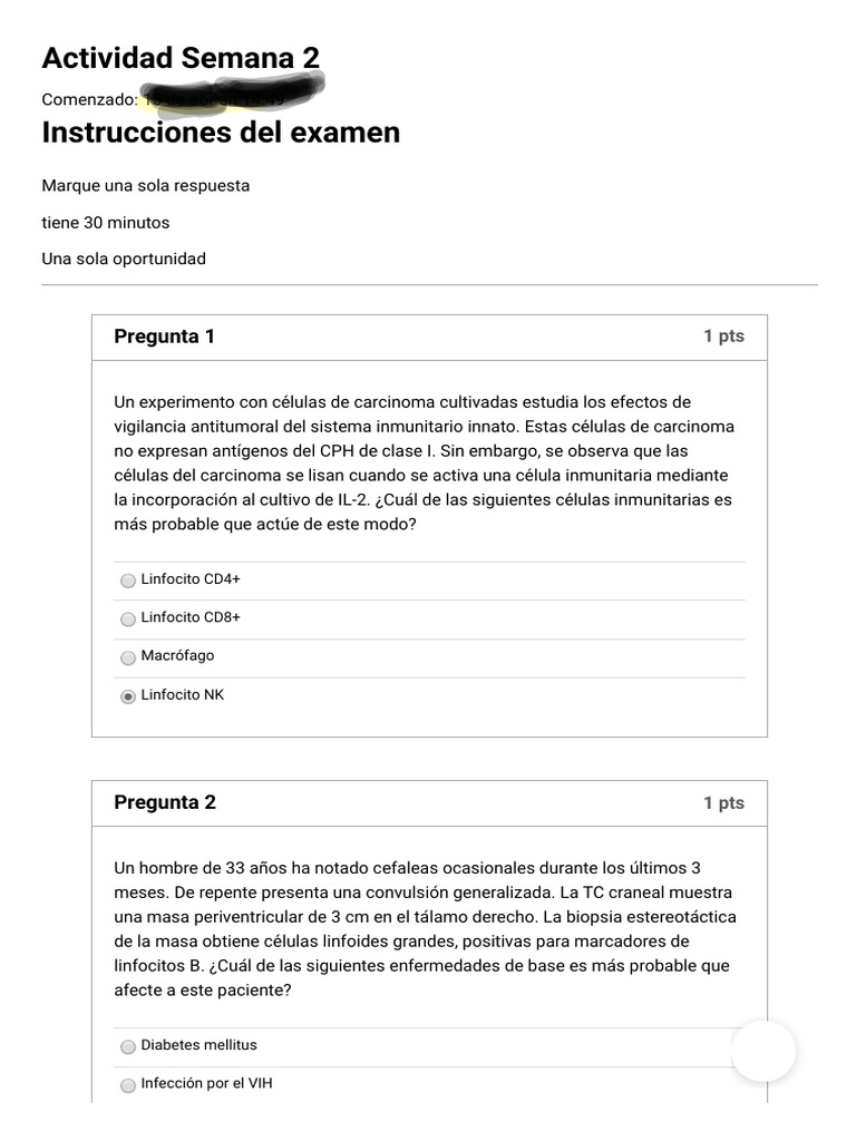 AnatoPato - Actividad Sem 2 3de4 | PDF | Linfocitos | Sistema inmune
